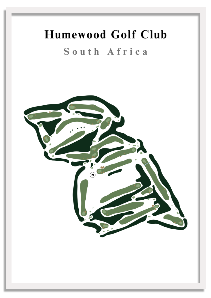Humewood Golf Club - South Africa - Printed Golf Course - Fairway Prints