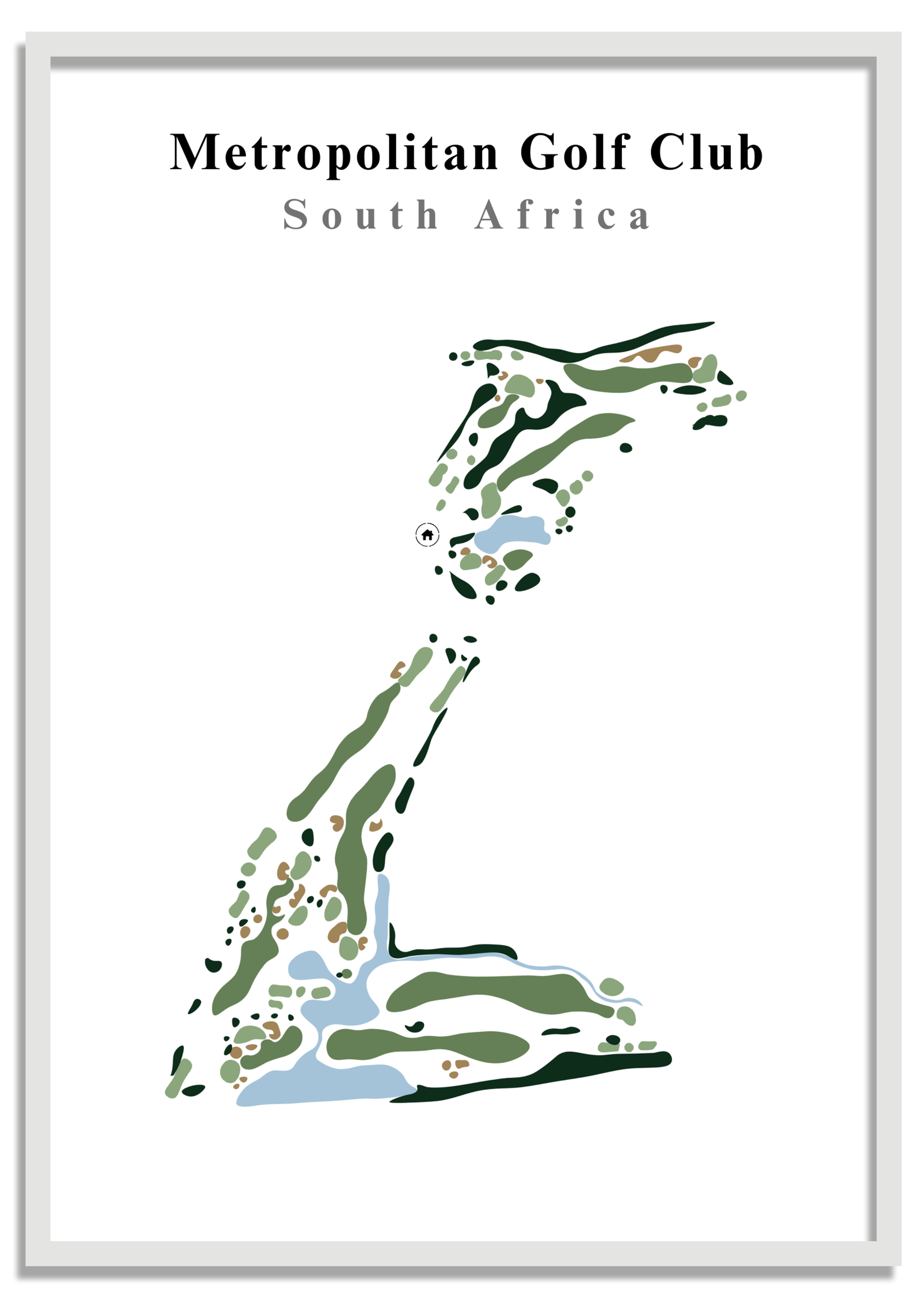 Metropolitan Golf Club - South Africa - Printed Golf Course - Fairway ...