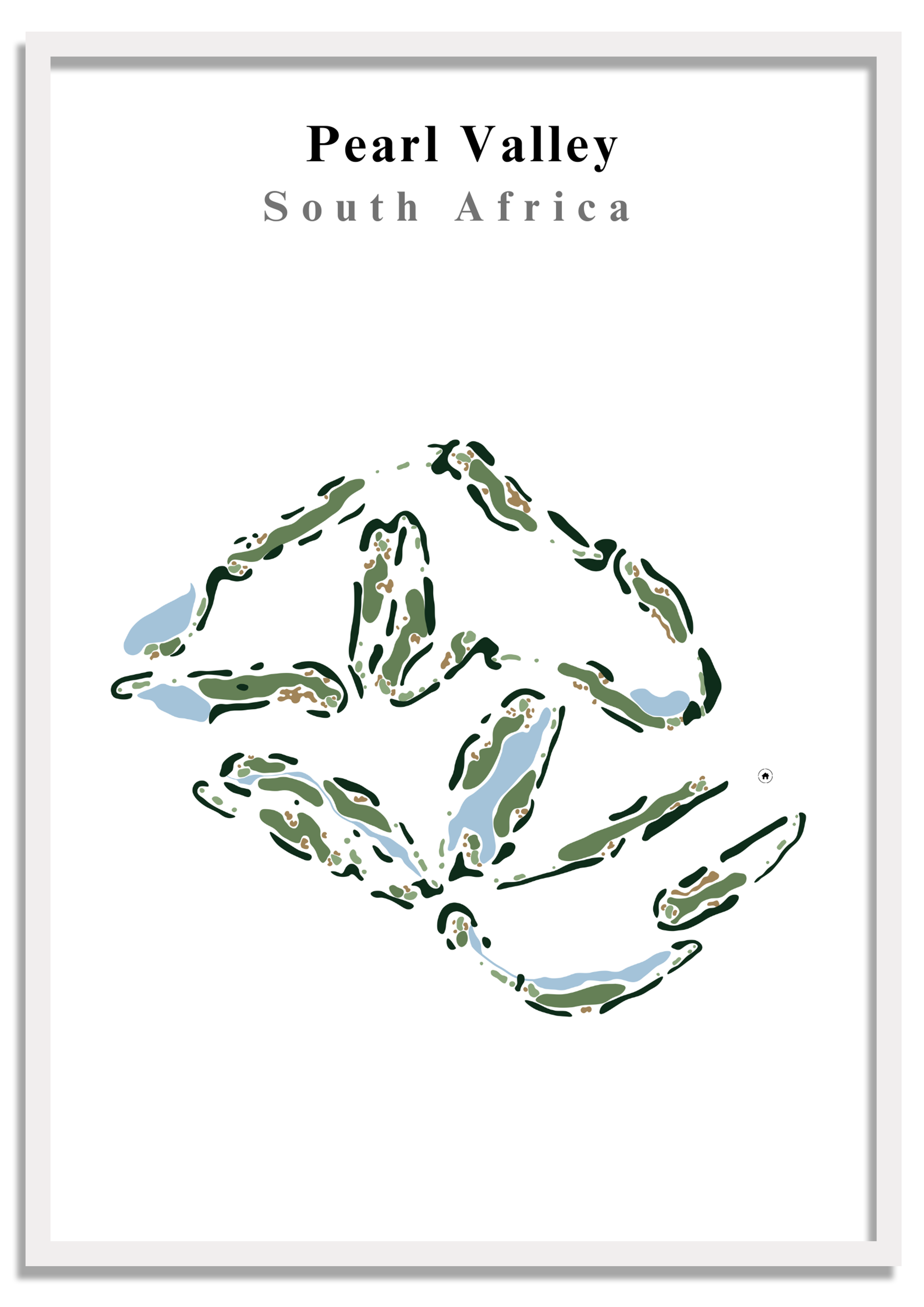 Pearl Valley - South Africa - Printed Golf Course - Fairway Prints