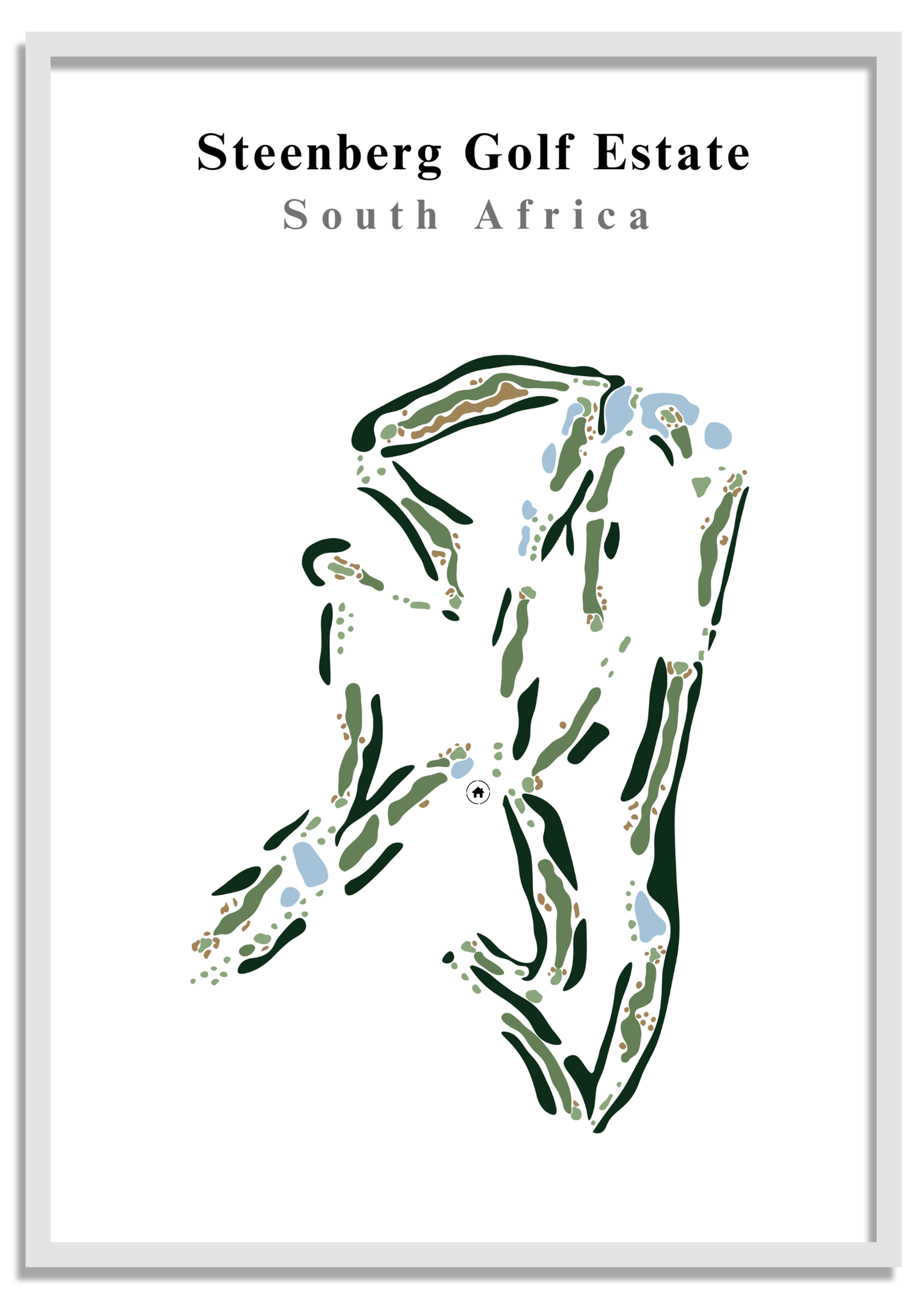 Steenberg Golf Estate - South Africa - Printed Golf Course - Fairway Prints