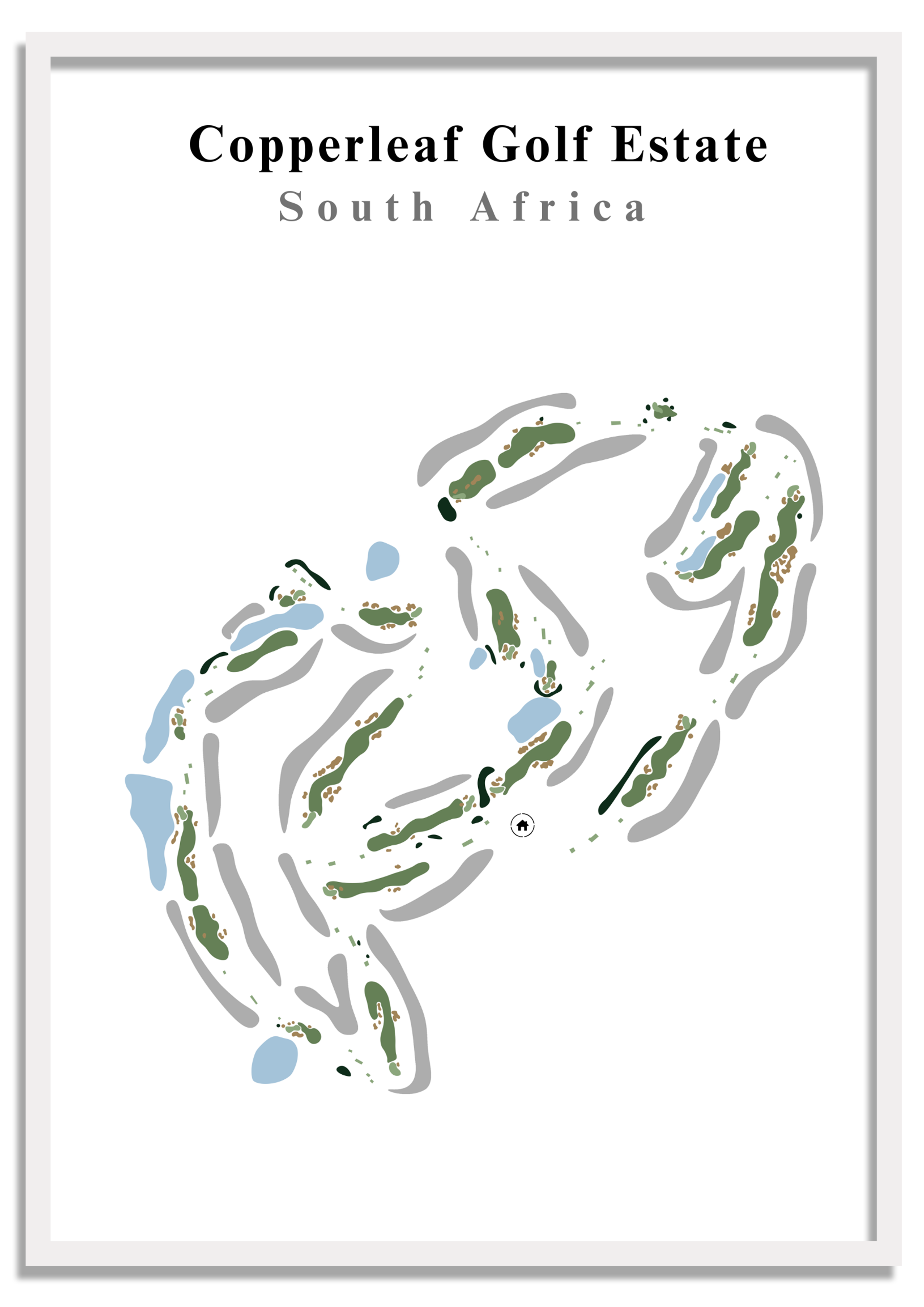 Copperleaf Golf Estate - South Africa - Printed Golf Course - Fairway ...