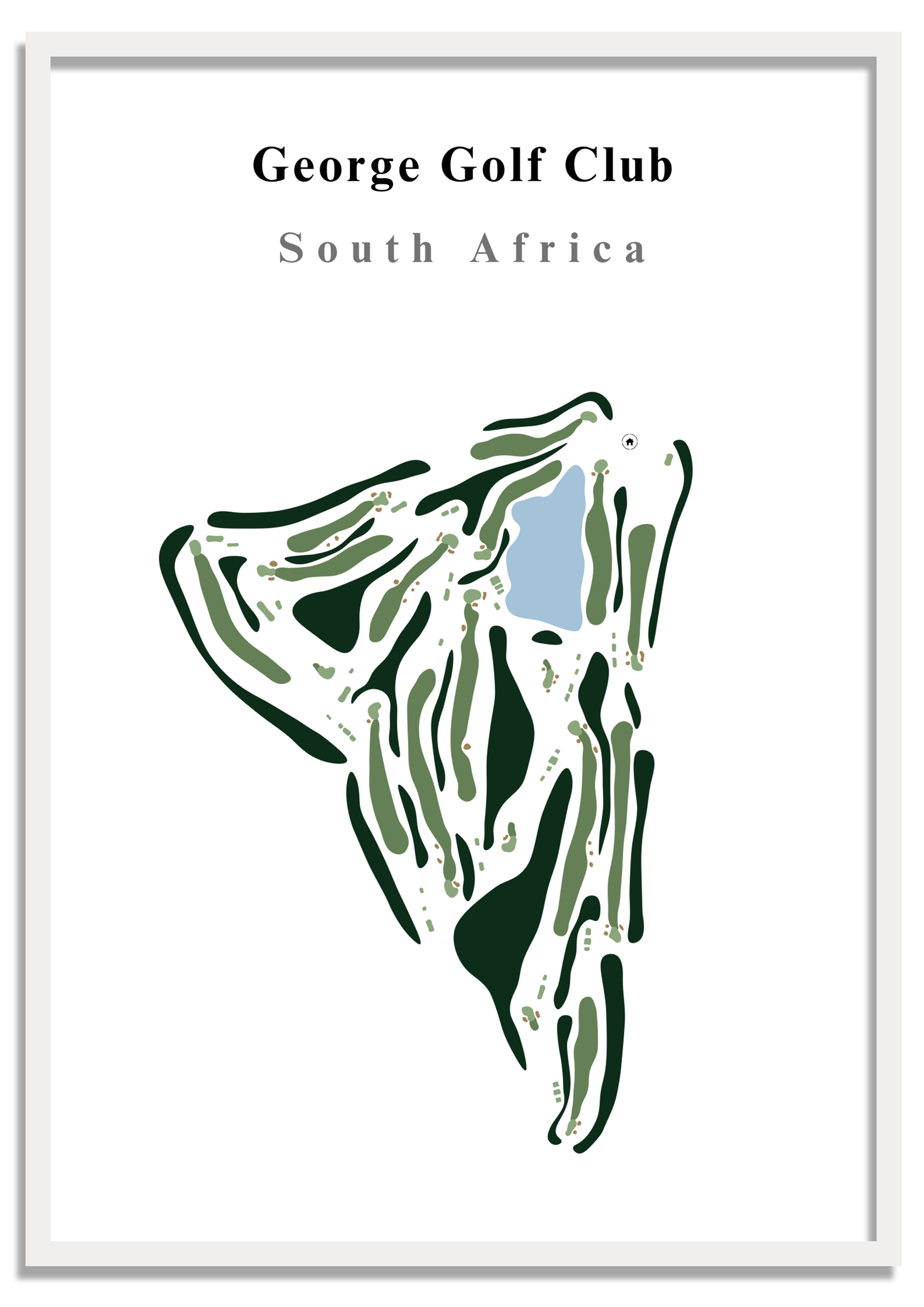 George Golf Club - South Africa - Printed Golf Course - Fairway Prints