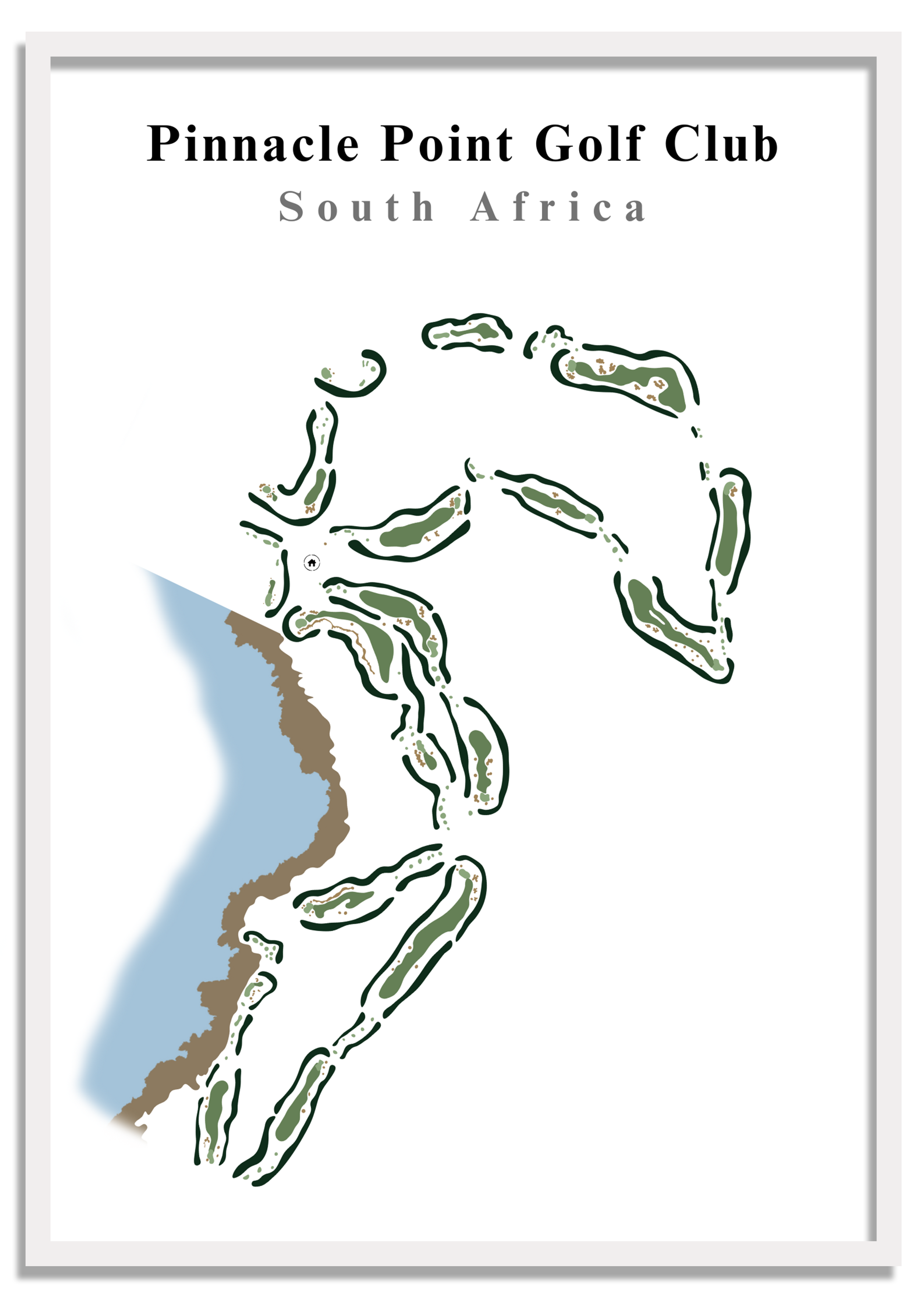 Pinnacle Point Golf Club - South Africa - Printed Golf Course - Fairway ...