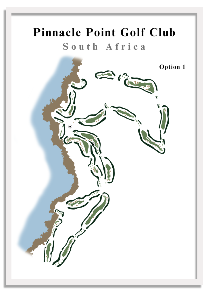 Pinnacle Point Golf Club - South Africa - Printed Golf Course - Fairway ...