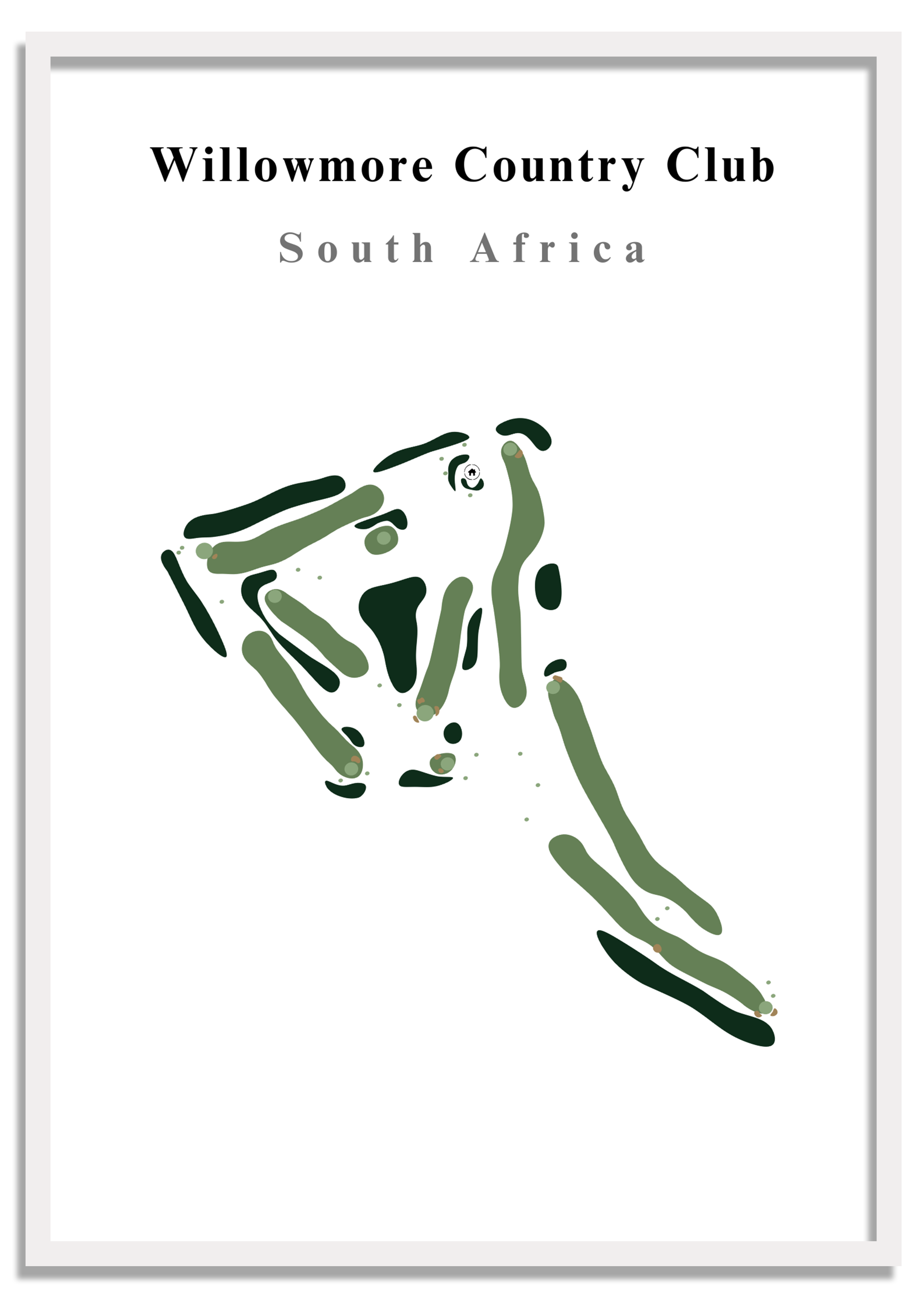 Willowmore Country Club - South Africa - Printed Golf Course - Fairway ...