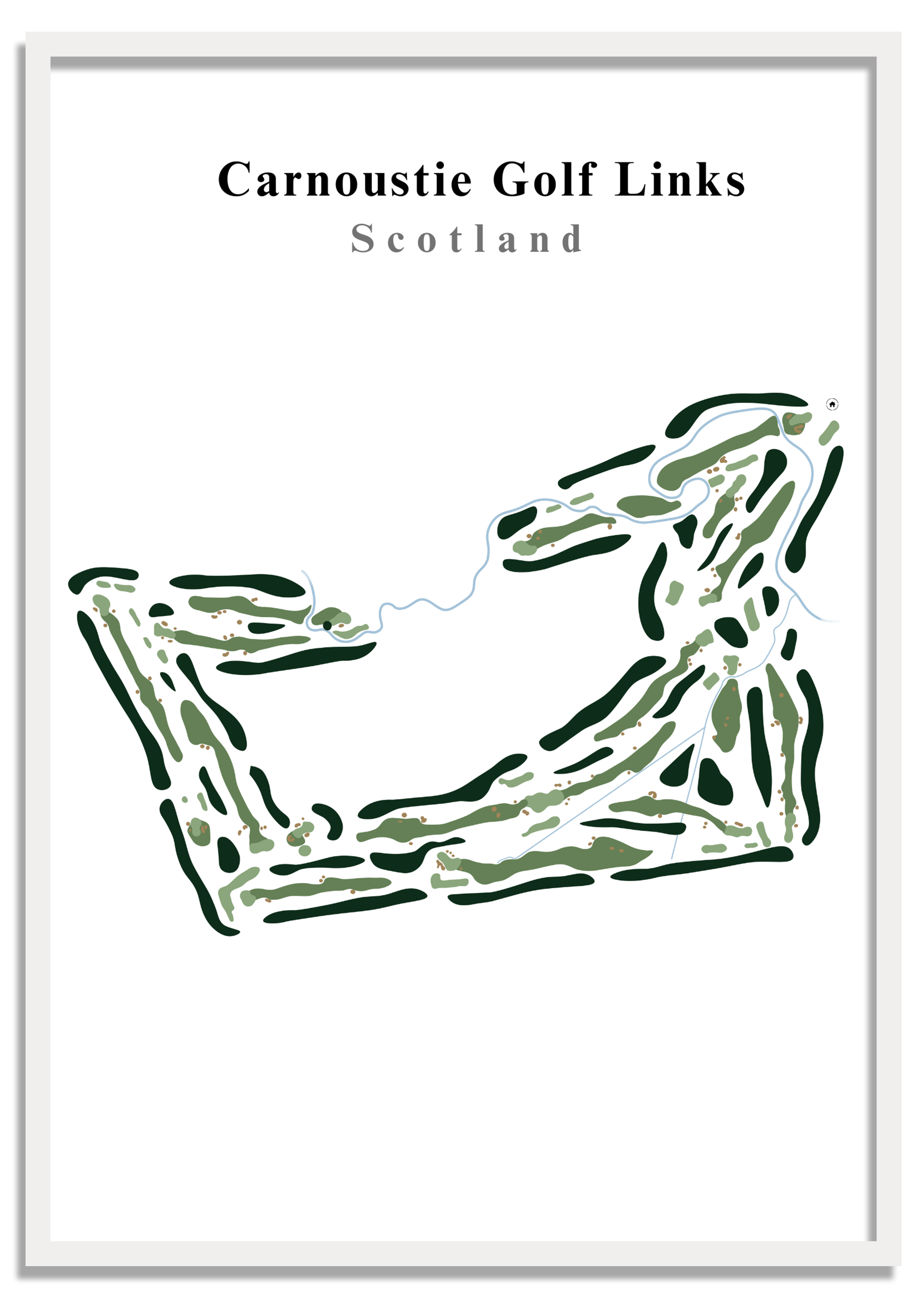 Carnoustie Golf Links - Scotland - Printed Golf Course - Fairway Prints