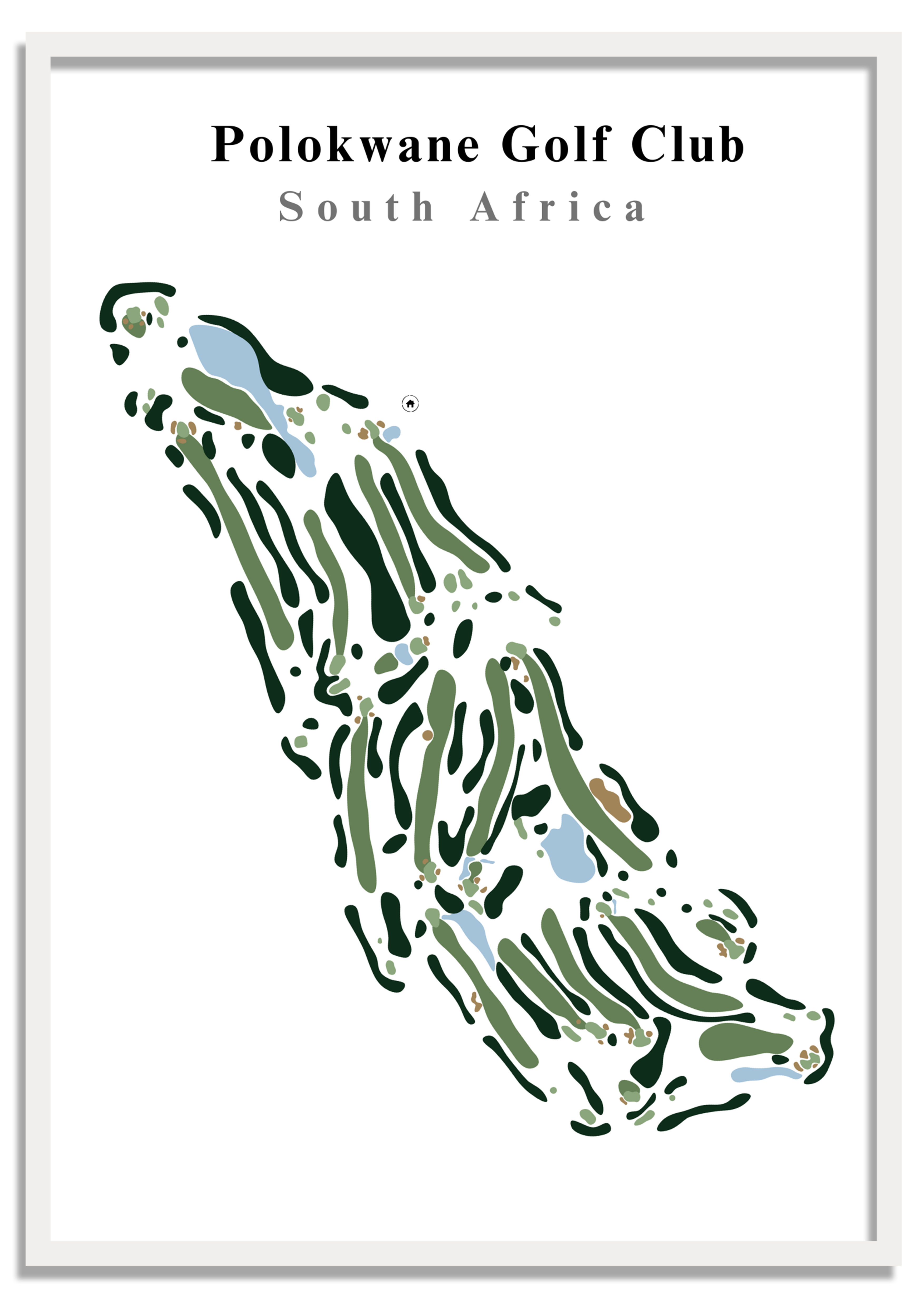 Polokwane Golf Club - South Africa - Printed Golf Course - Fairway Prints