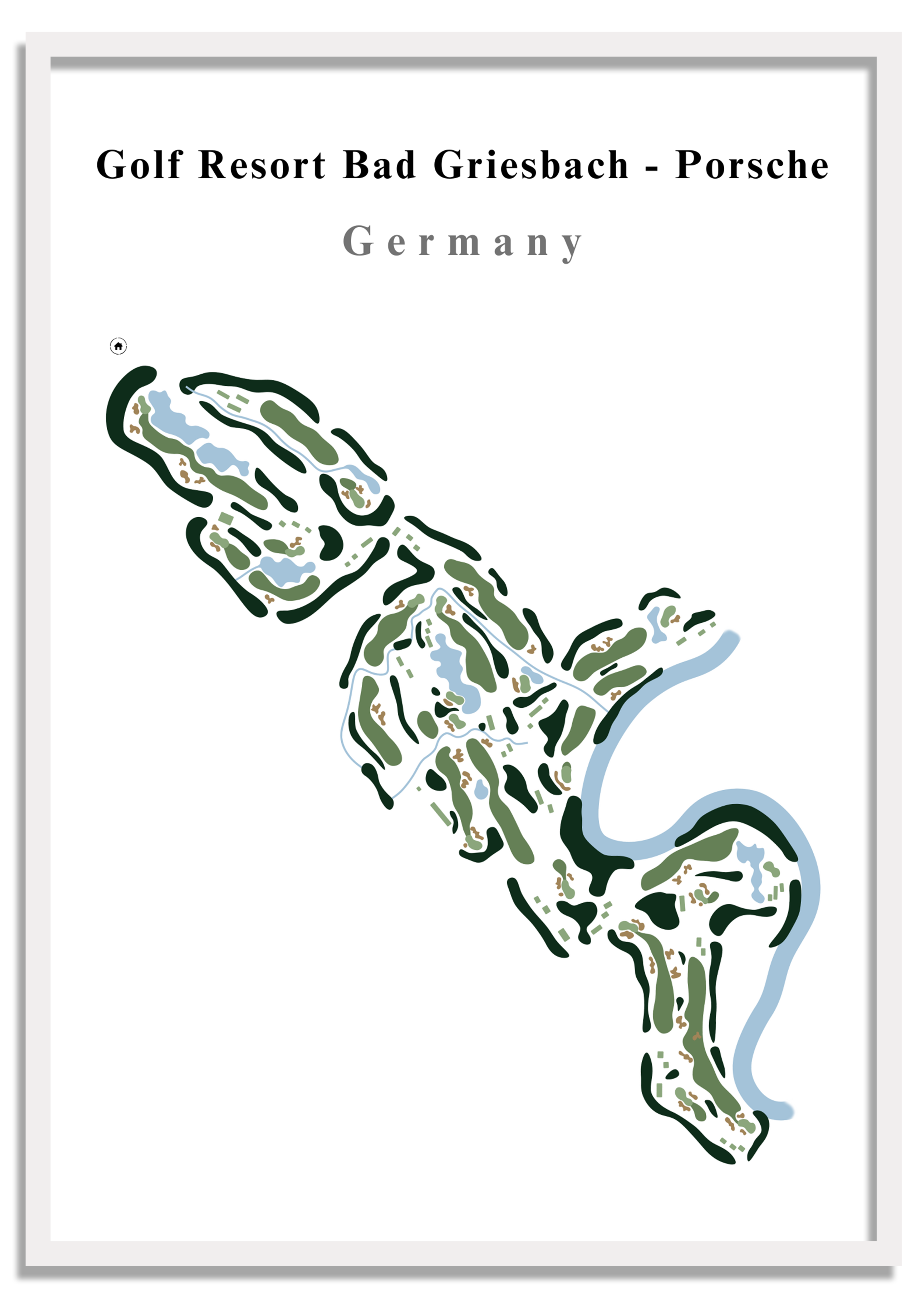 Golf Resort Bad Griesbach, Porsche Golf Course - Germany - Printed Golf ...