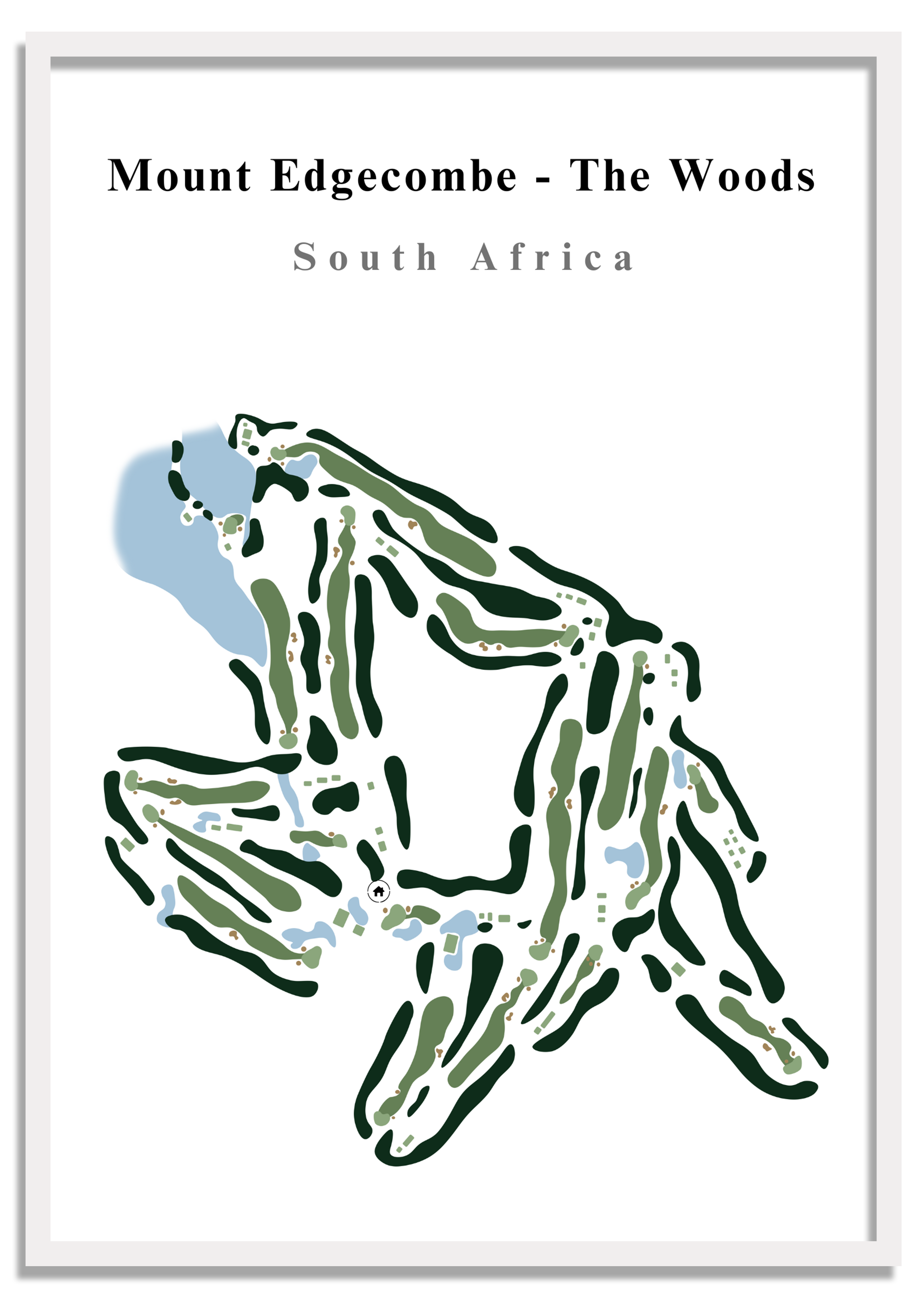 Mount Edgecombe - The Woods - South Africa - Printed Golf Course ...