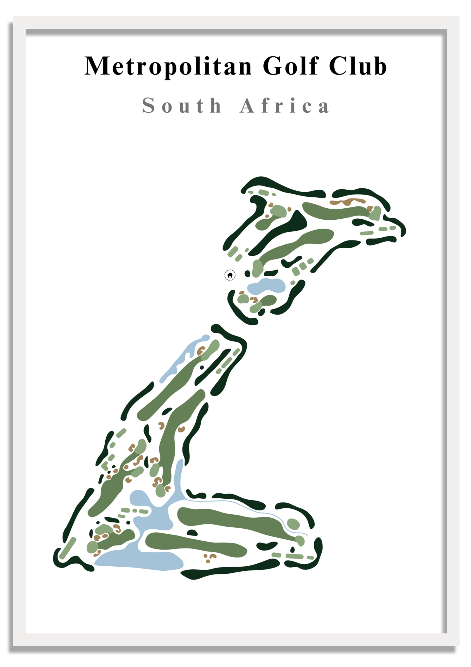 Metropolitan Golf Club - South Africa - Printed Golf Course - Fairway ...